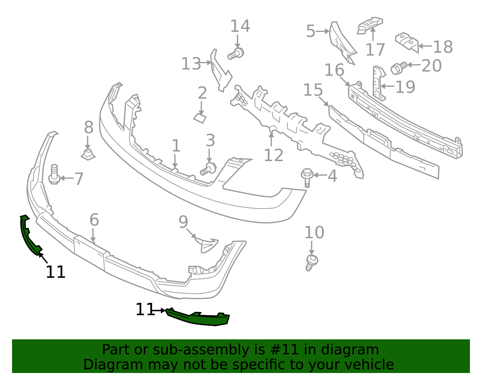 2009 Kia Borrego Valance 86582-2J000 | OEM Parts Online