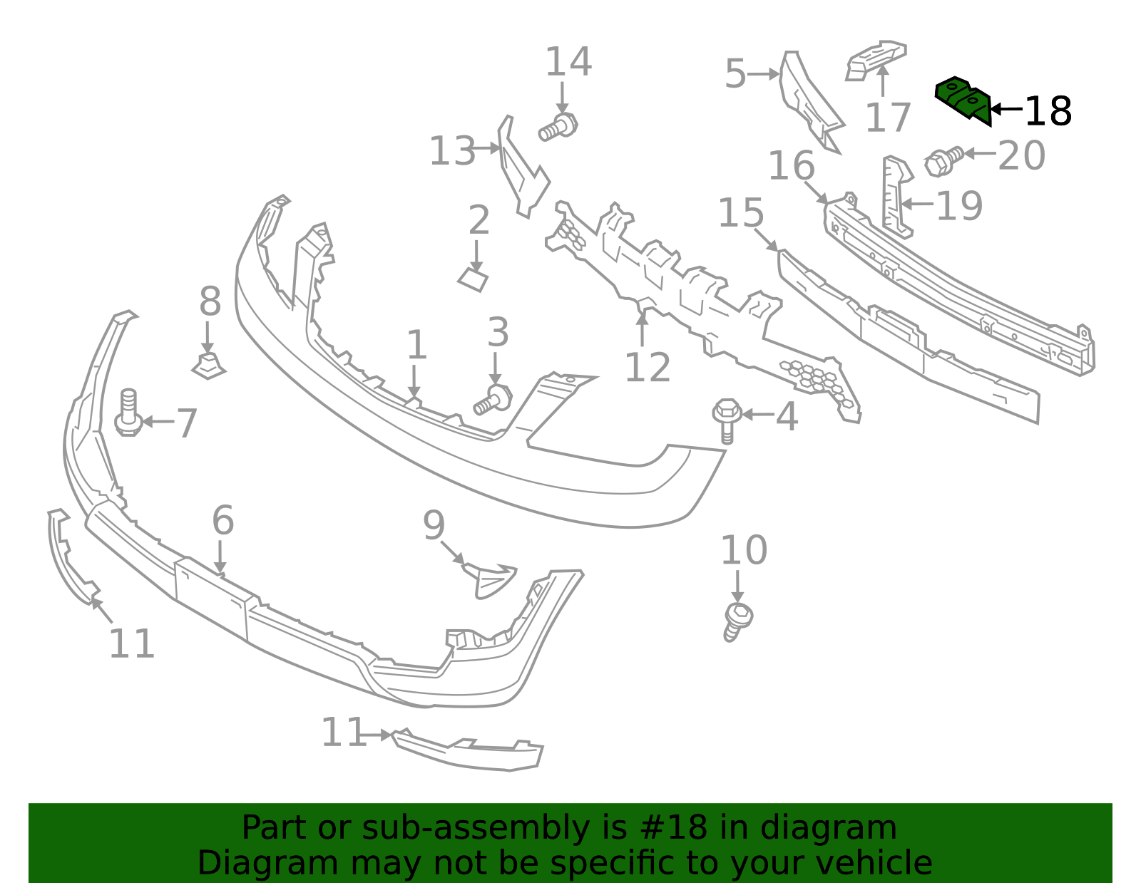 2009 Kia Borrego Impact Bar Lower Bracket - Driver's Side (LH) 86571 ...