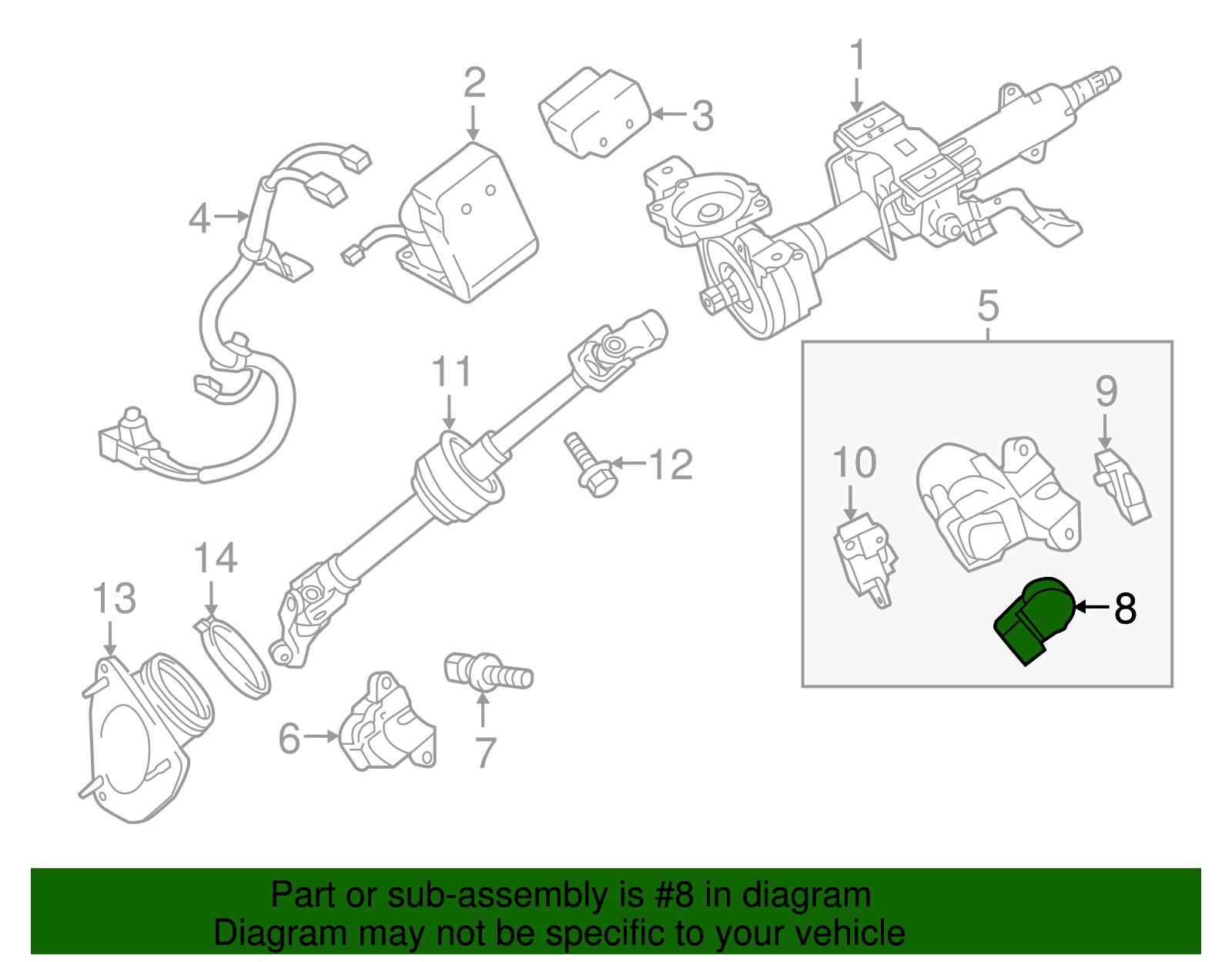 Genuine Toyota Ignition Switch part# 84450-06020 for 2012-2017 Toyota ...