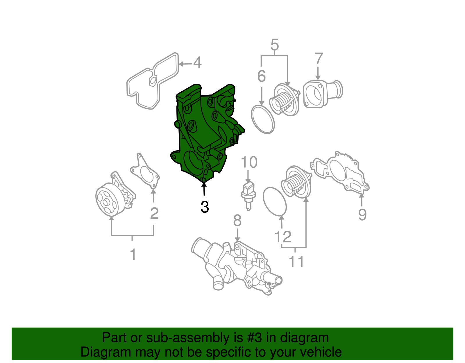 11061-EL00A - 2007-2012 Nissan Versa - Thermostat Housing | Anicra ...