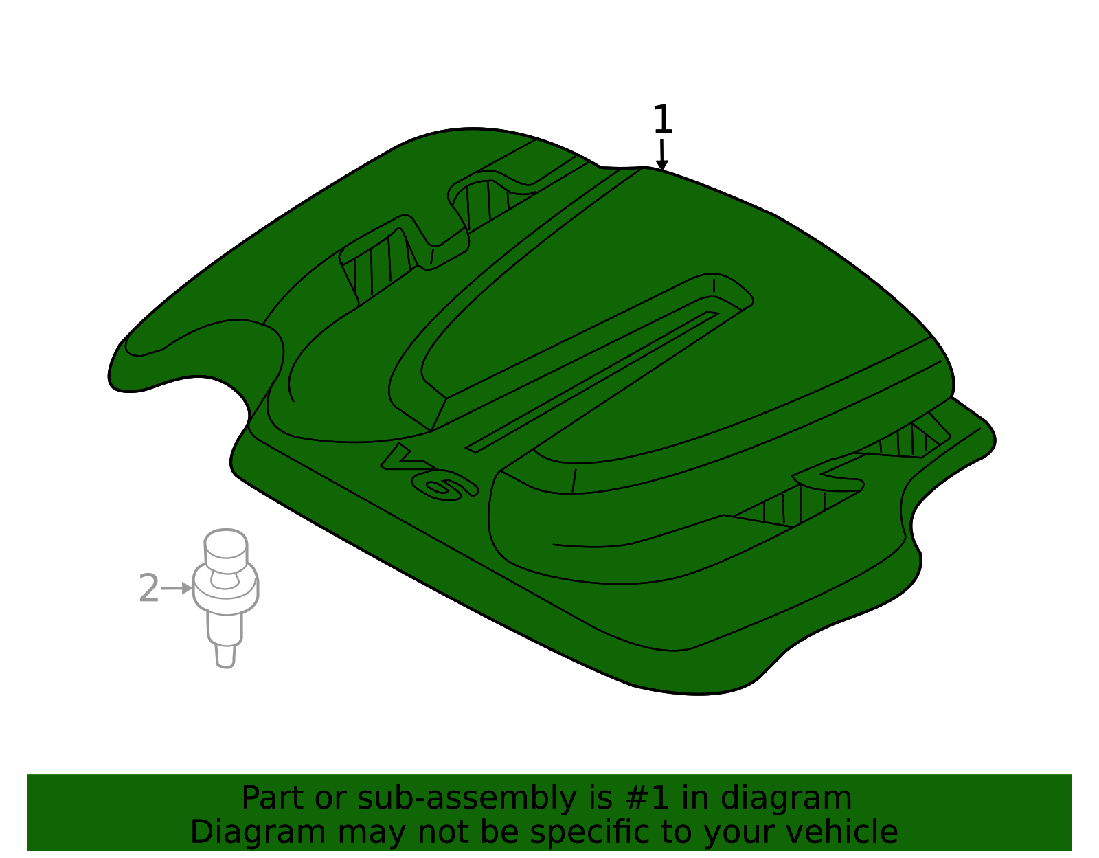 Hyundai - 29240-3CFB0 - Engine Cover - 2013-2019 Hyundai | OEM Hyundai ...