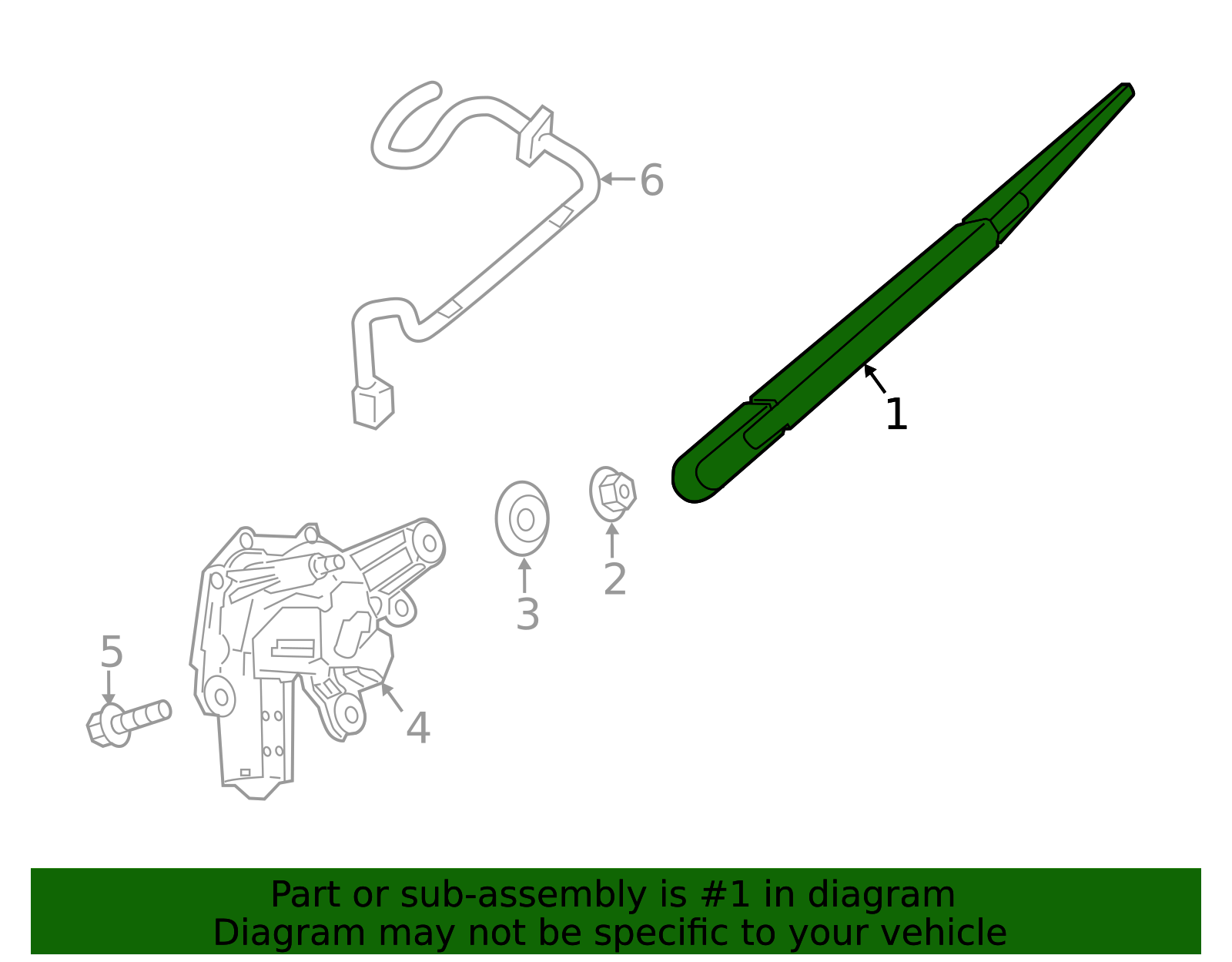 28780-3JA0A - High-Quality Back Glass Wiper Arm for 2013-2020 INFINITI ...