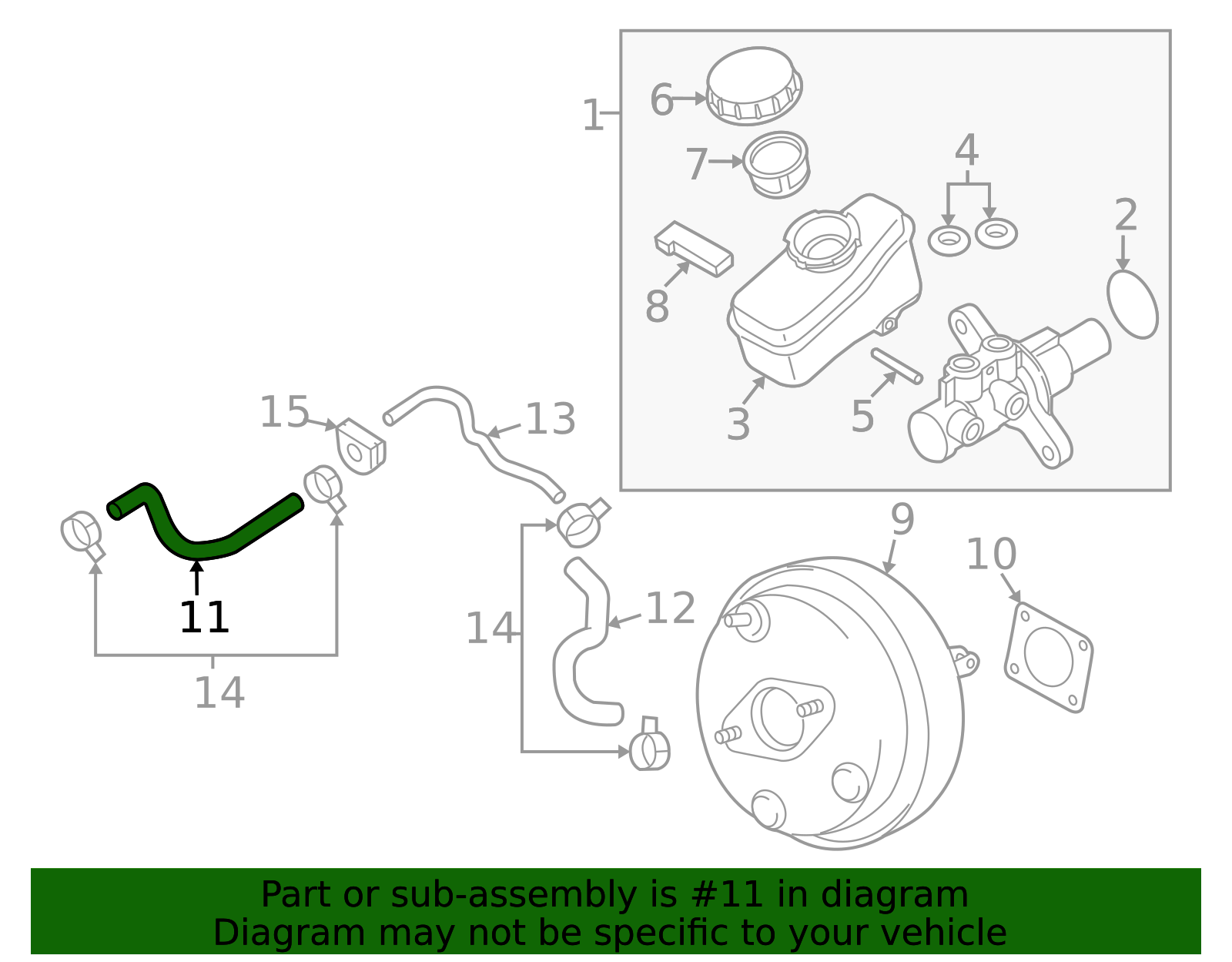 Vacuum Hose 47472-6GP0B | My Nissan Part
