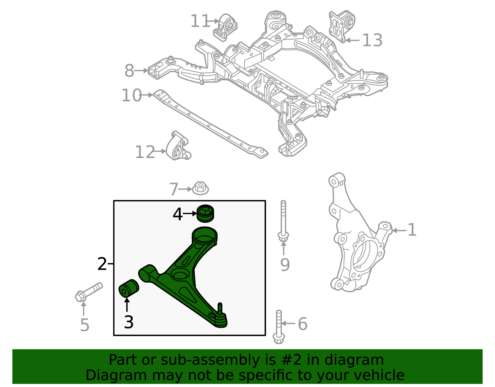 2022-2024 Hyundai Ioniq 5 Lower Control Arm 54500-CV000 | QuirkParts