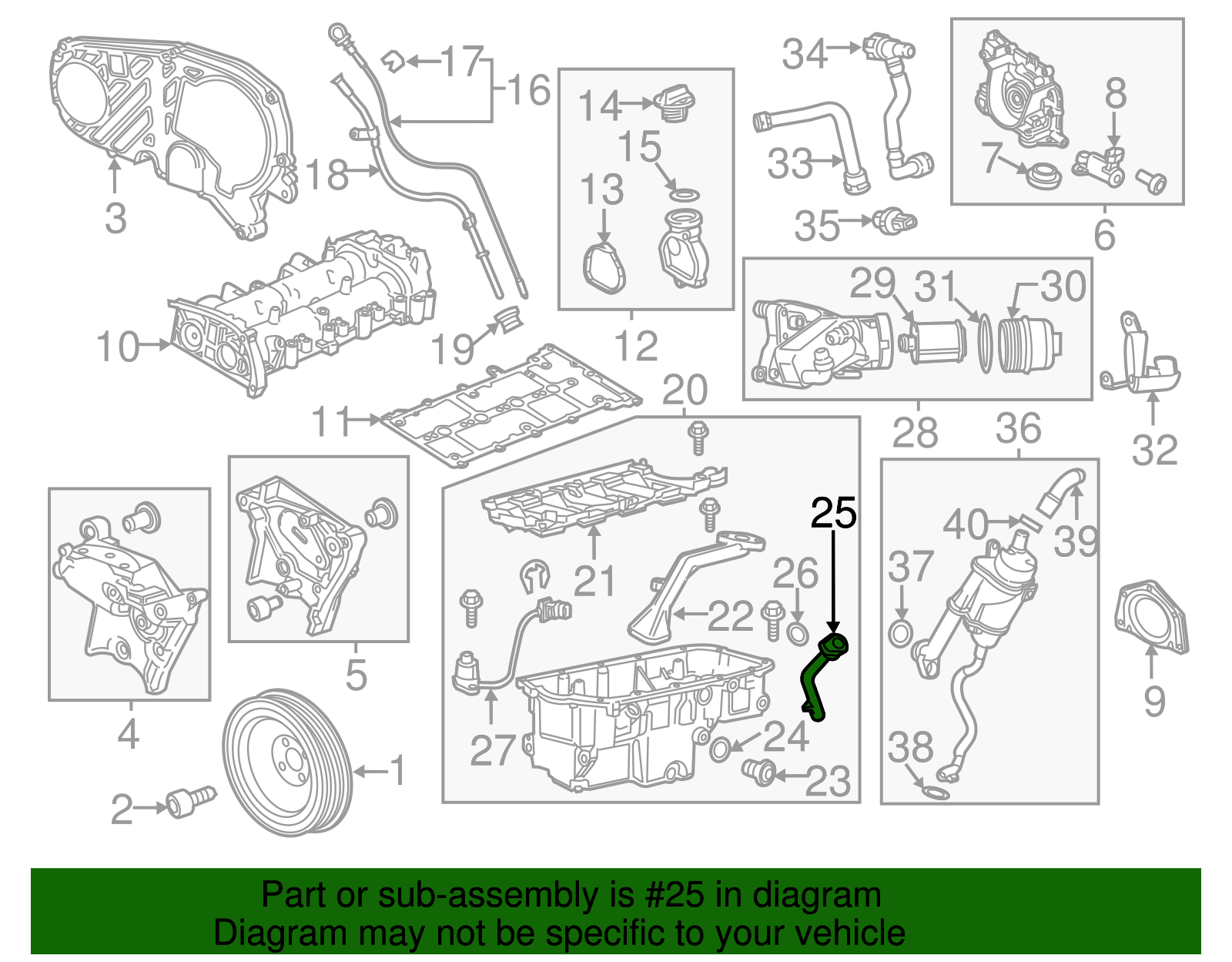 55575123 - 2014-2015 Chevrolet Cruze - Positive Crankcase Ventilation ...