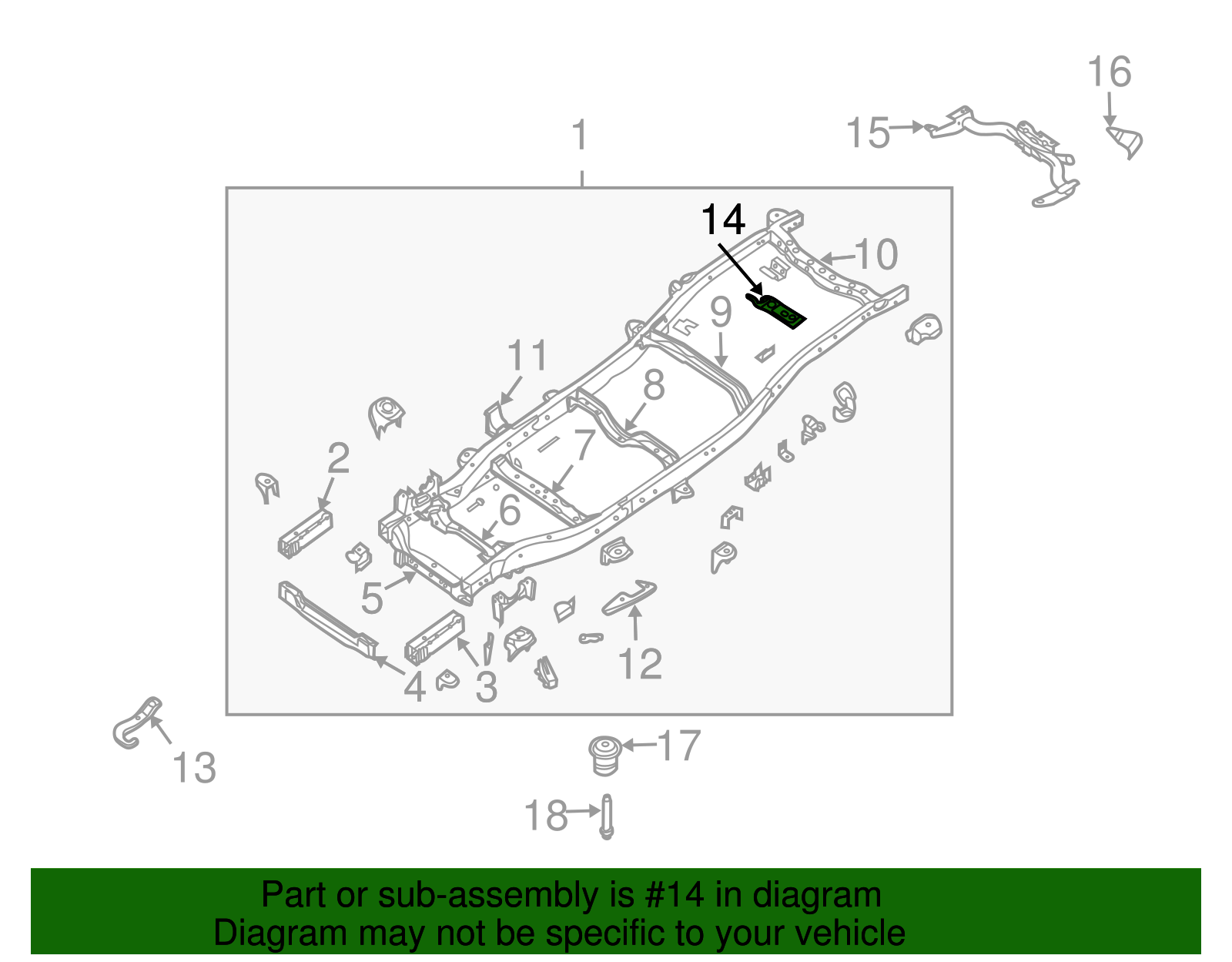 2004-2015 Nissan Bracket 50790-EZ01B | OEM Parts Online