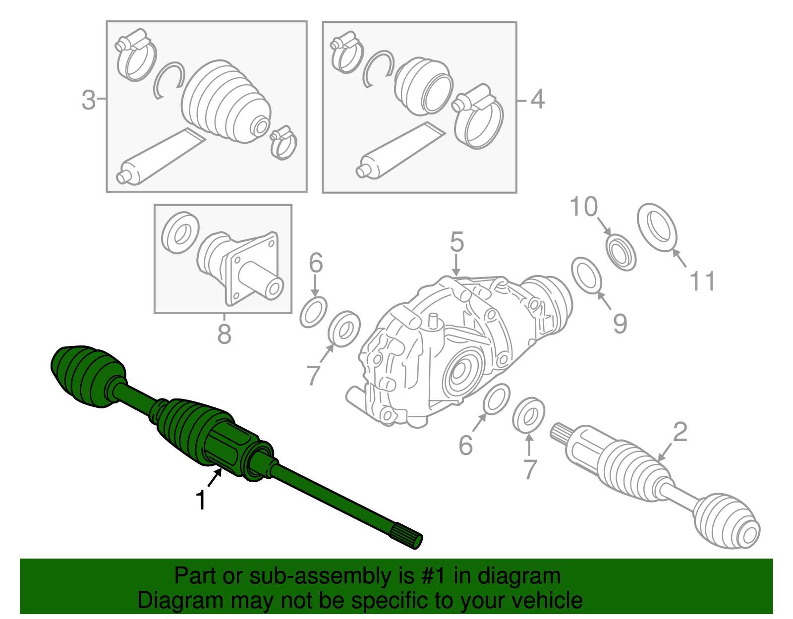 2011-2017 BMW Axle Assembly 31-60-7-618-678 | BMW OEM Parts