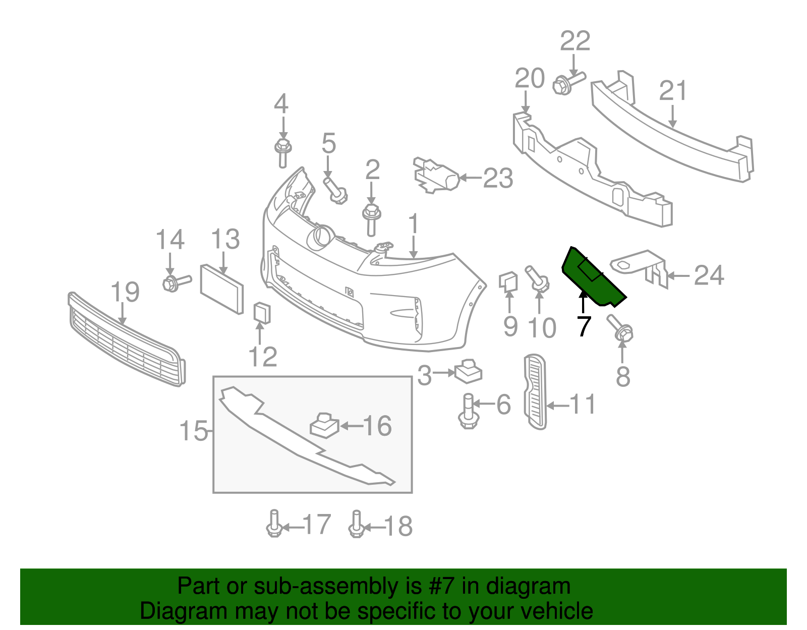 52536-12100 - Side Retainer - 2008-2015 Scion xB | Nucar Toyota of ...