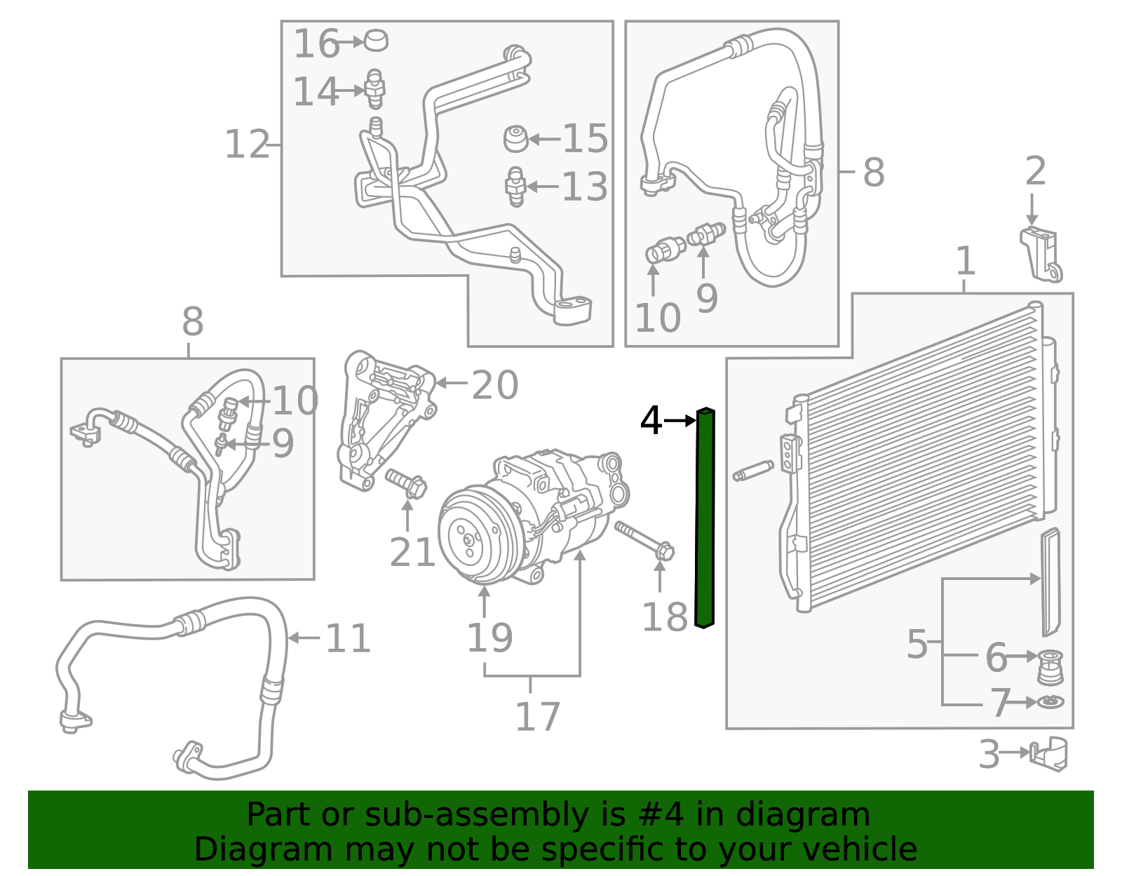 2012-2020 Chevrolet Air Conditioning Line O-Ring 95969376 | Capital ...