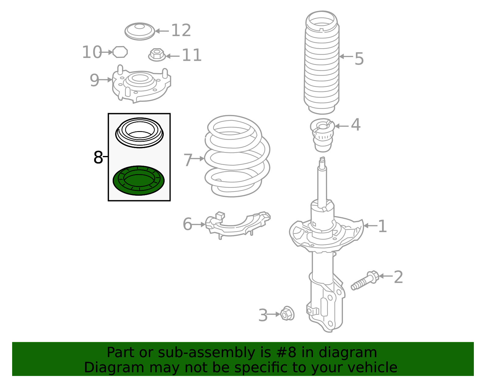2021-2025 Hyundai Strut Bearing 54612-AA000 | OEM Parts Online