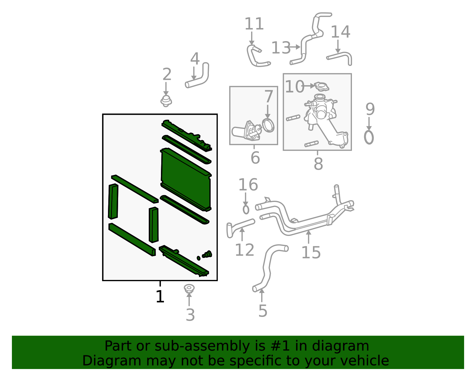 2006-2015 Lexus Radiator Assembly 16400-31440 | OEM Parts Online