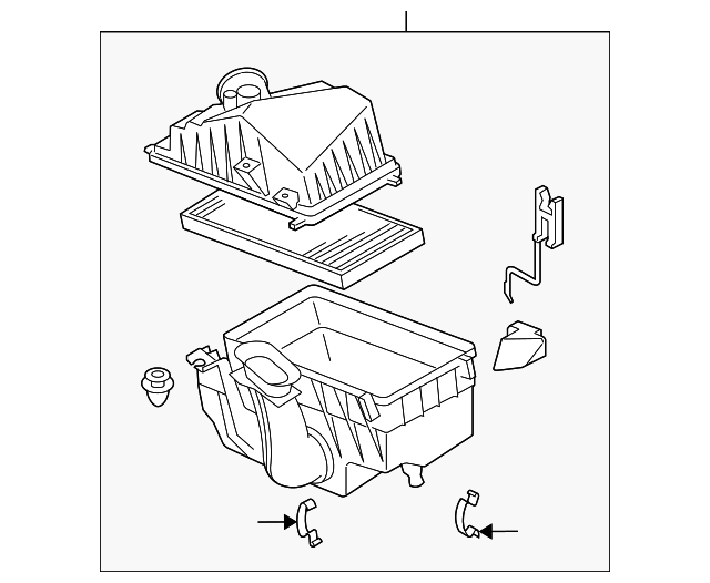 2007-2009 Mazda 3 Air Cleaner Assembly L33X-13-320C | Mazda Parts Deals