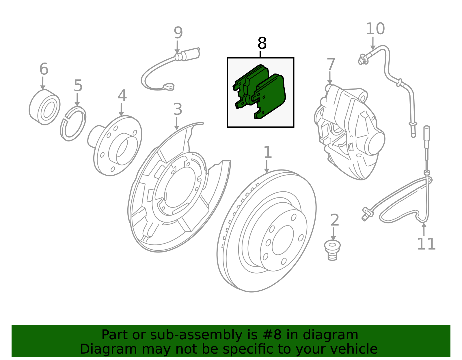 34216887576 - Rear Brake Pad Set (34-21-6-887-576) | BMW of South ...