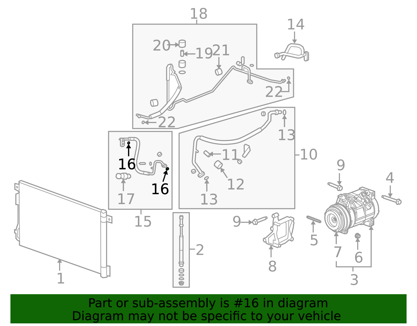 13579649 - High-Quality Air Conditioning Line O-Ring for AutoNation Parts