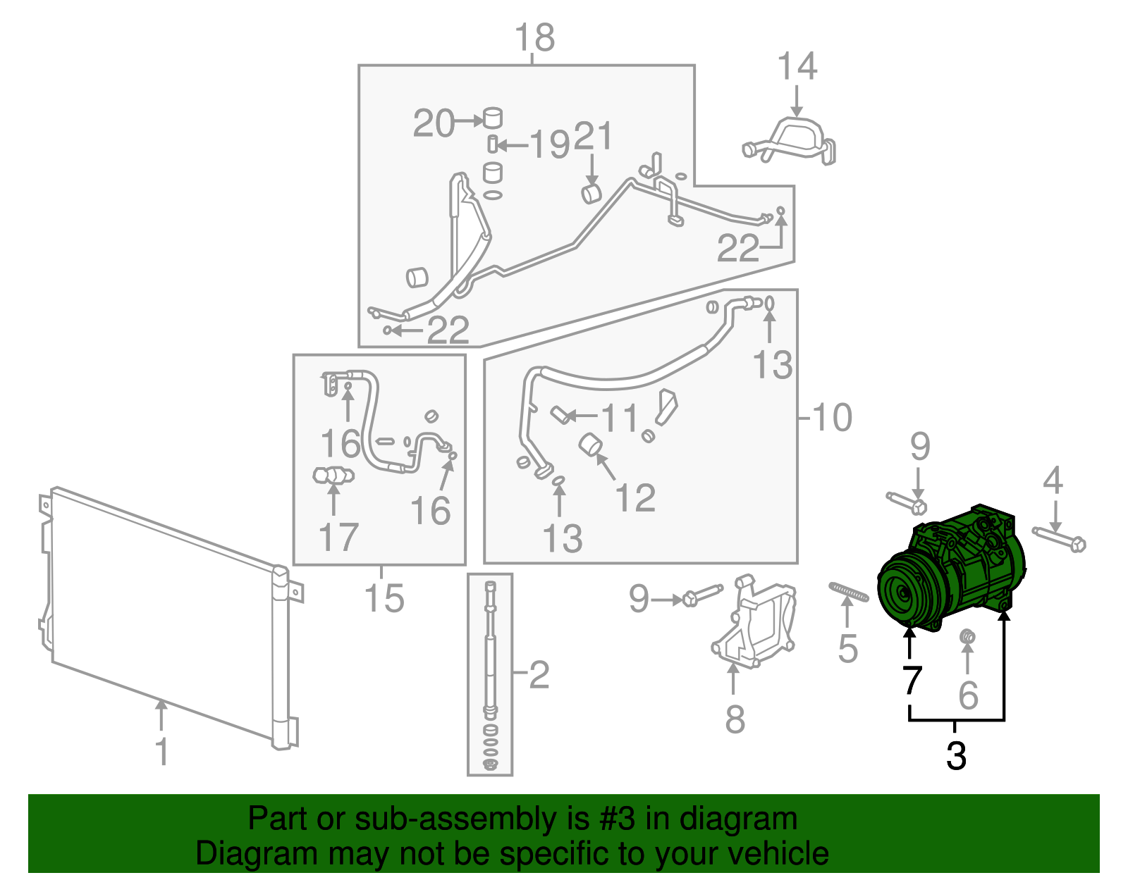 2007-2012 GM Compressor Kit 19435632 | Capital Chevy Parts