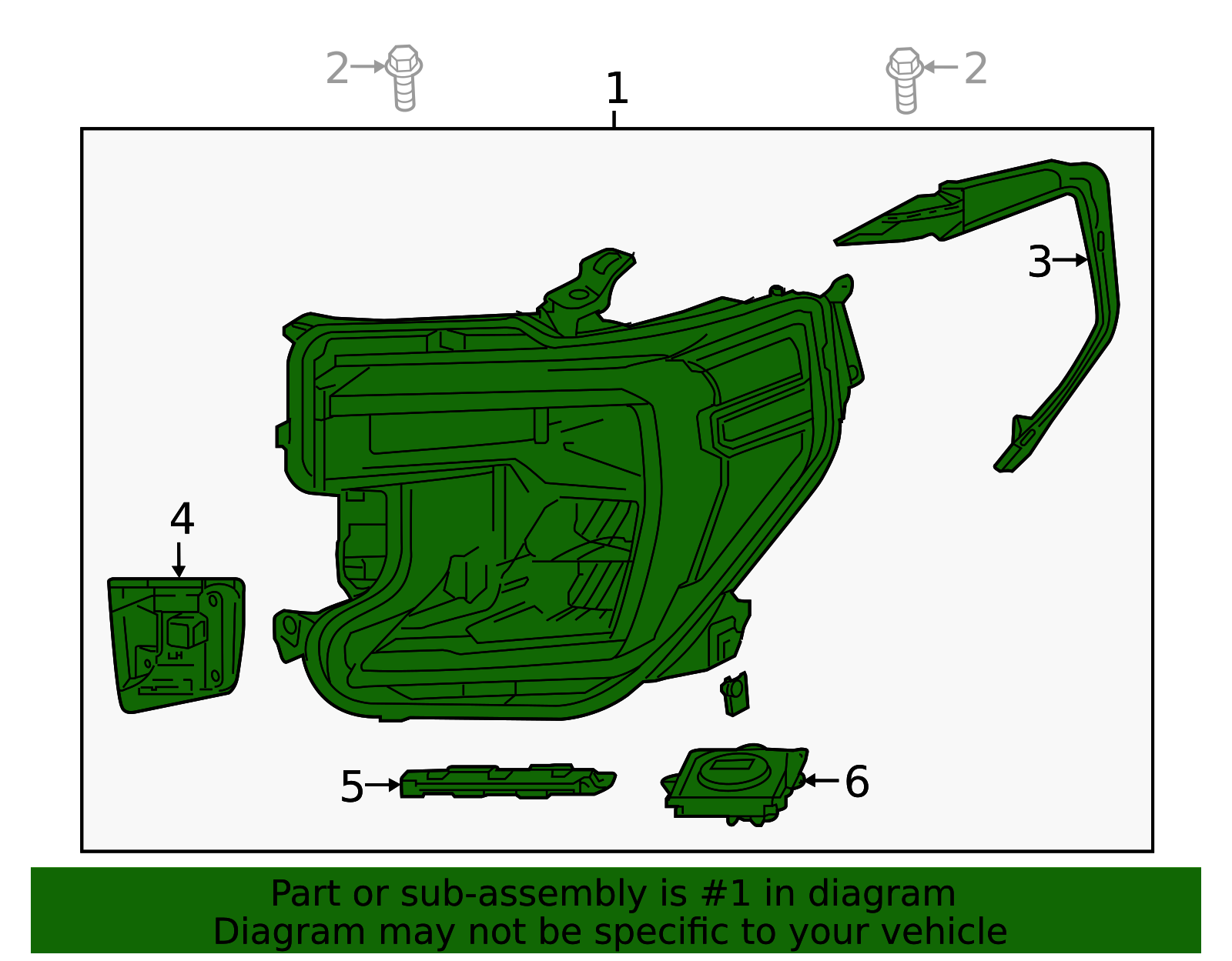 2019-2022 GMC Headlamp 85621451 GM | GMPartsDirect.com