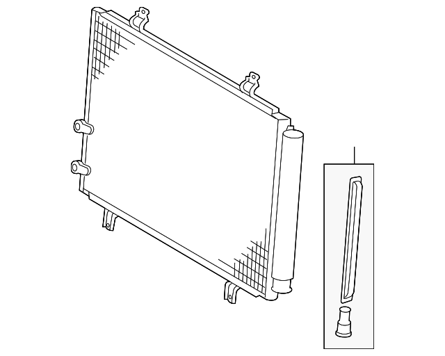 2006-2015 Toyota Condenser Assembly 88460-06210 | Toyota Parts Center