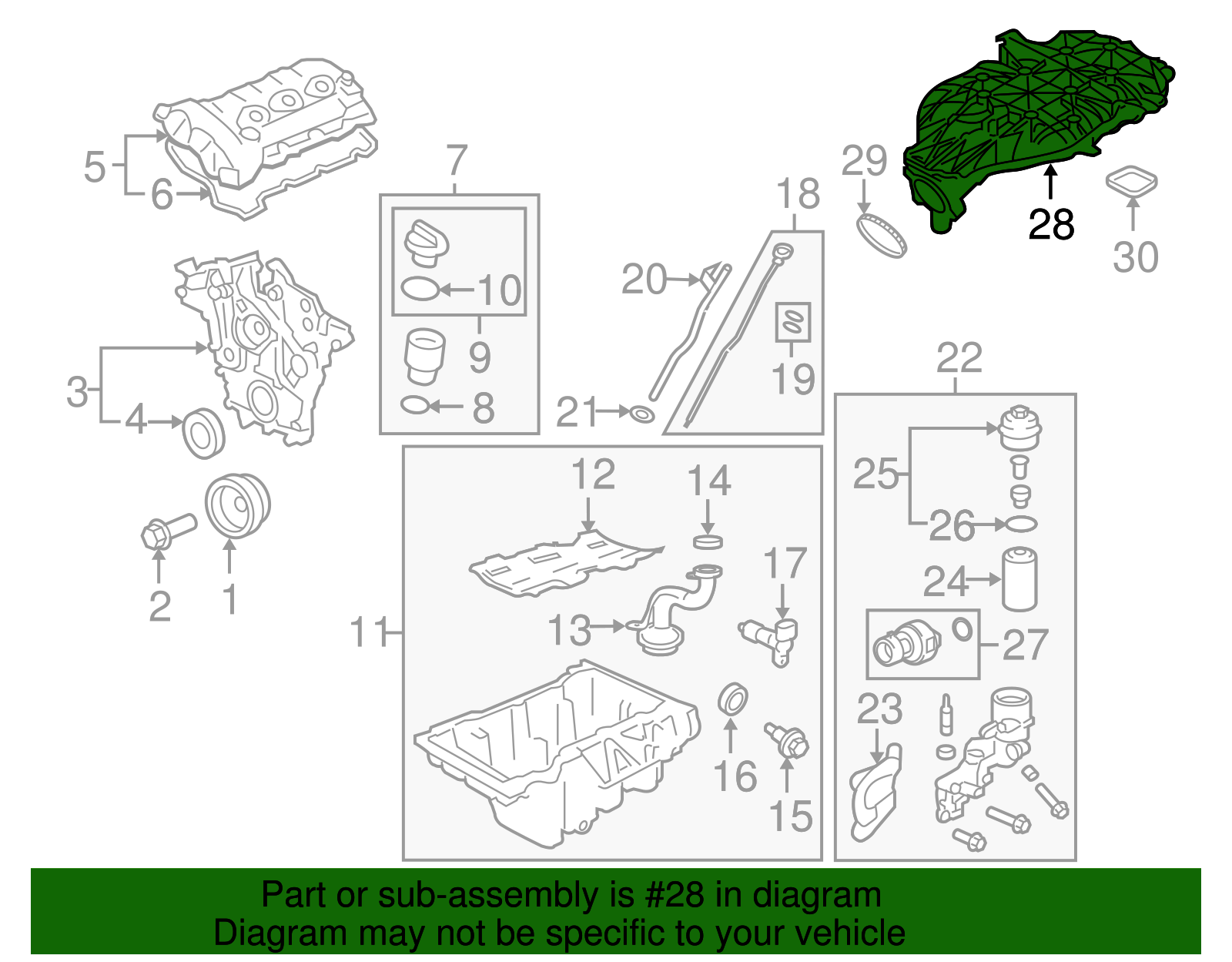 12642700 - 2012-2017 GM - Upper Intake Manifold Assembly | Partners Chevy