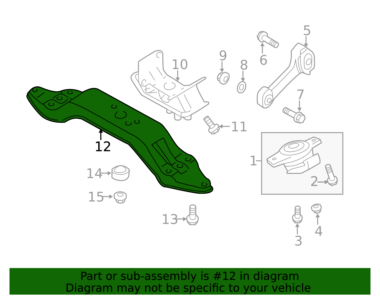 41011FL010 - Trans Cross-Member 2018-2025 Subaru | Subaru Parts Exchange