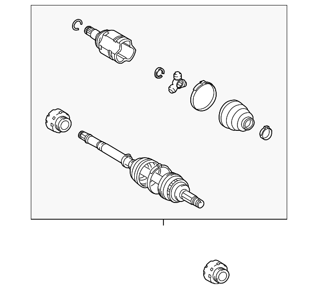 2009-2019 Toyota Axle Assembly 43410-02A03 | OEM Parts Online