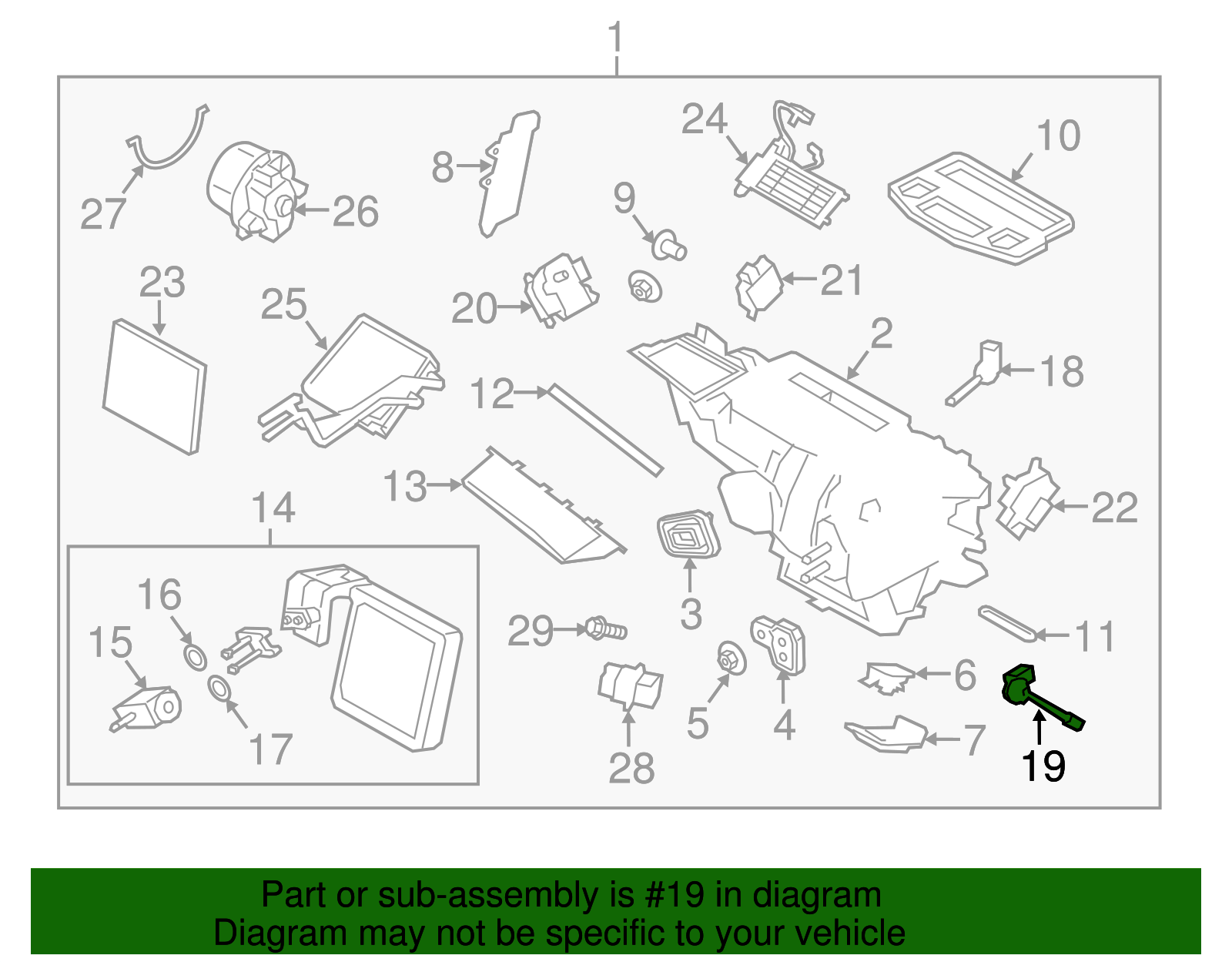 Genuine OEM Ford Part - Motorcraft™ A/C Evaporator Temperature Sensor ...