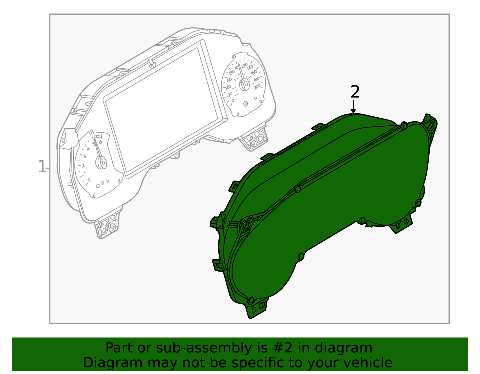 2021-2025 Ford | Instrument Panel Lens | LC2Z-10890-B | Walls' Ford Parts