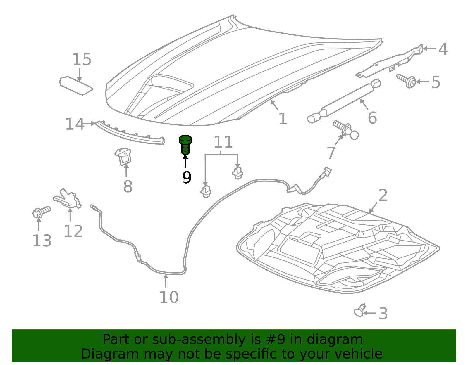 Release Cable Bumper 05054227AA | Mopar Parts Canada