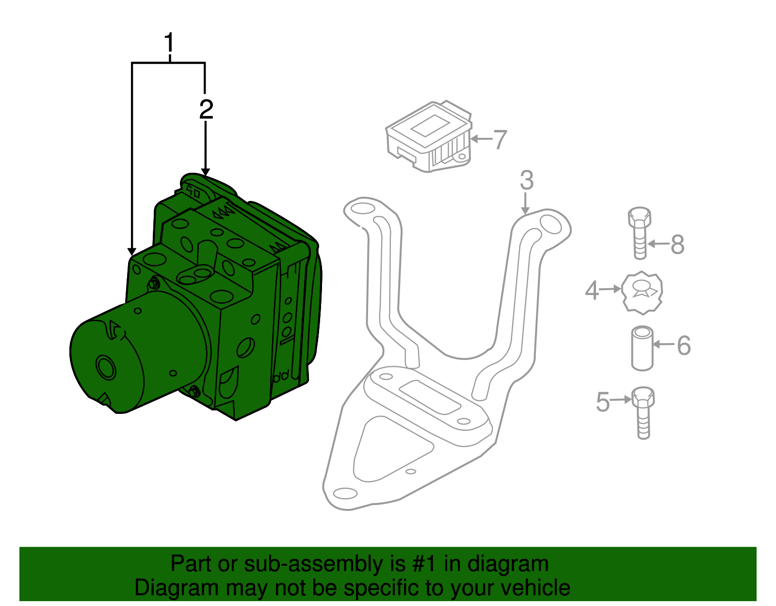 34516879439 - 2016-2018 BMW X5 Modulator Valve (34-51-6-879-439) | BMW ...