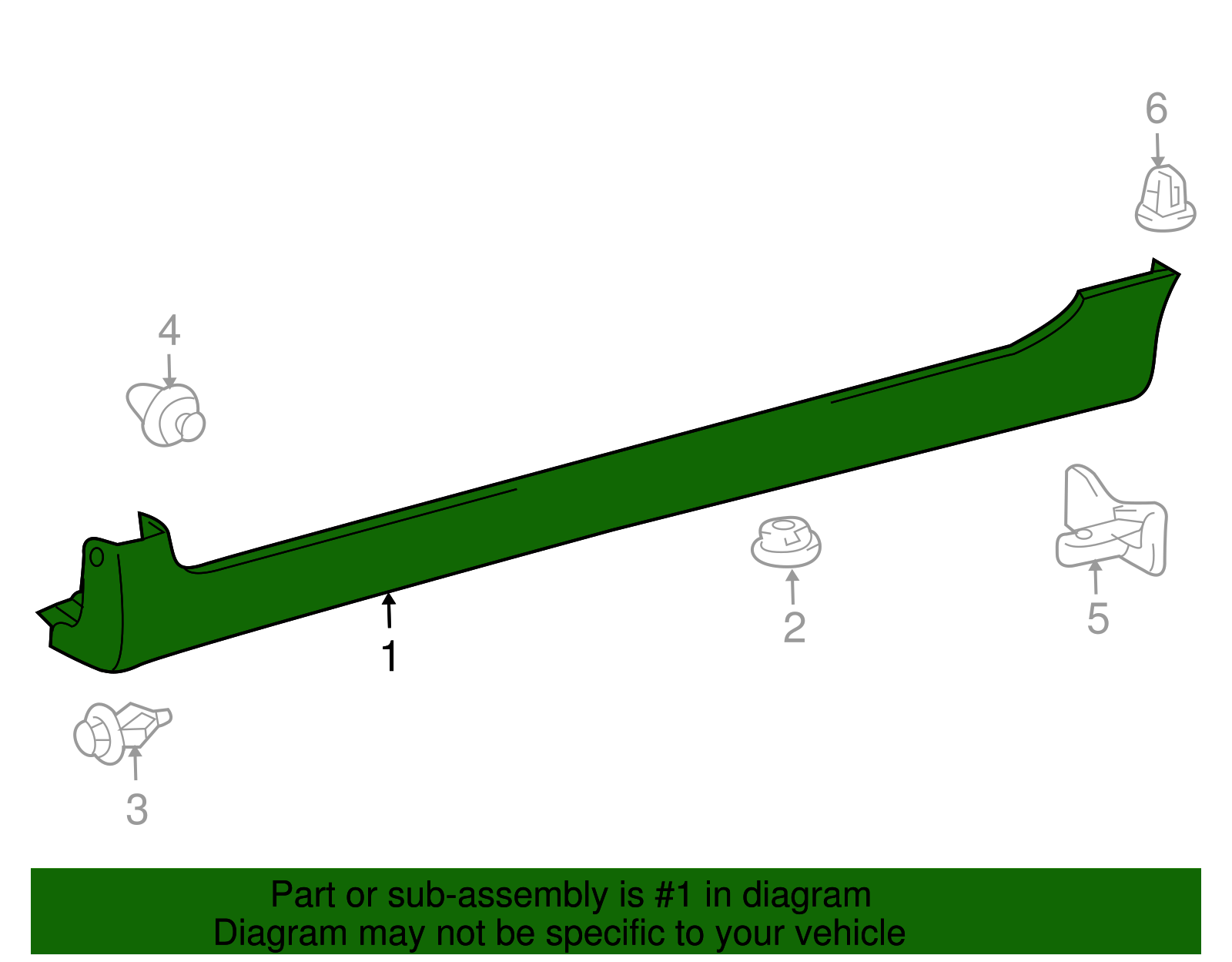 76911-12905 - Rocker Molding - 2009-2013 Toyota Corolla | Conicelli Toyota