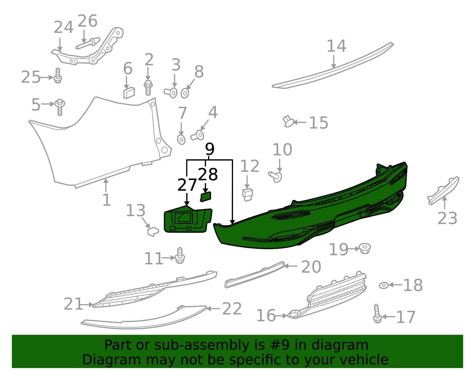 2022-2024 Buick Enclave Bumper Cover 85170387 | GM Parts Center