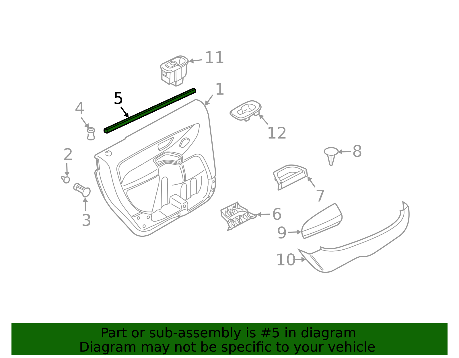 Genuine Belt Weather-Strip for 2003-2014 Volvo XC90 | Part# 30753853 ...