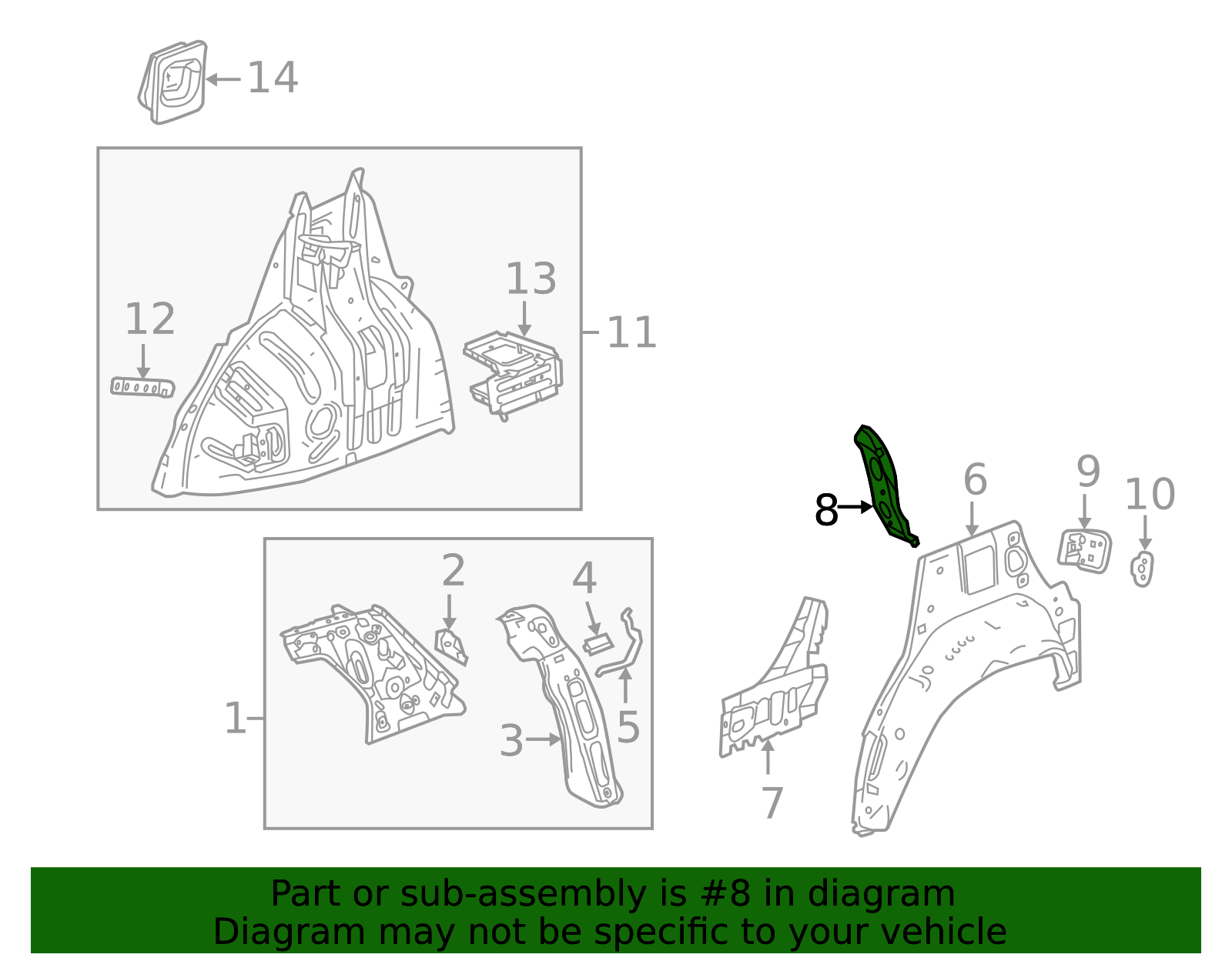 42608311 - High-Quality Rear Pillar for AutoNation Parts