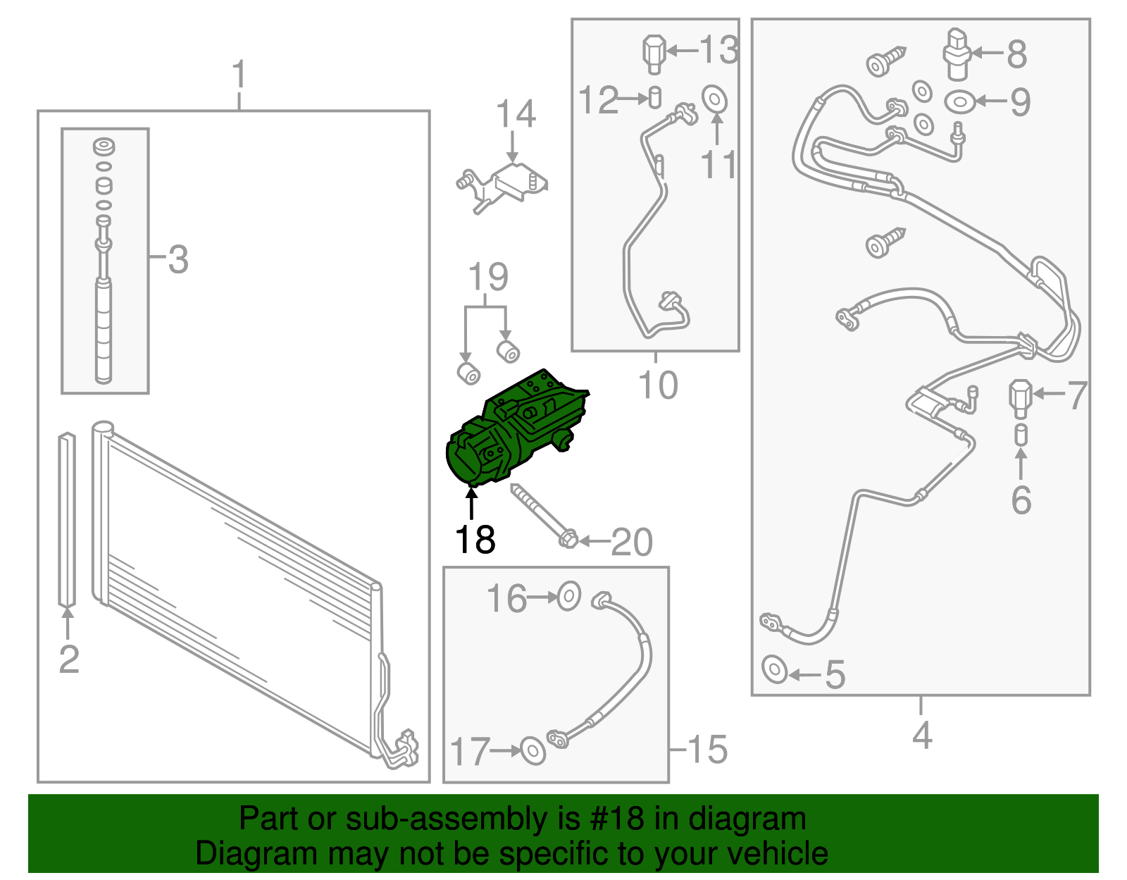 2011-2015 Volkswagen Touareg Compressor Assembly 7P0-820-803-K | VW ...