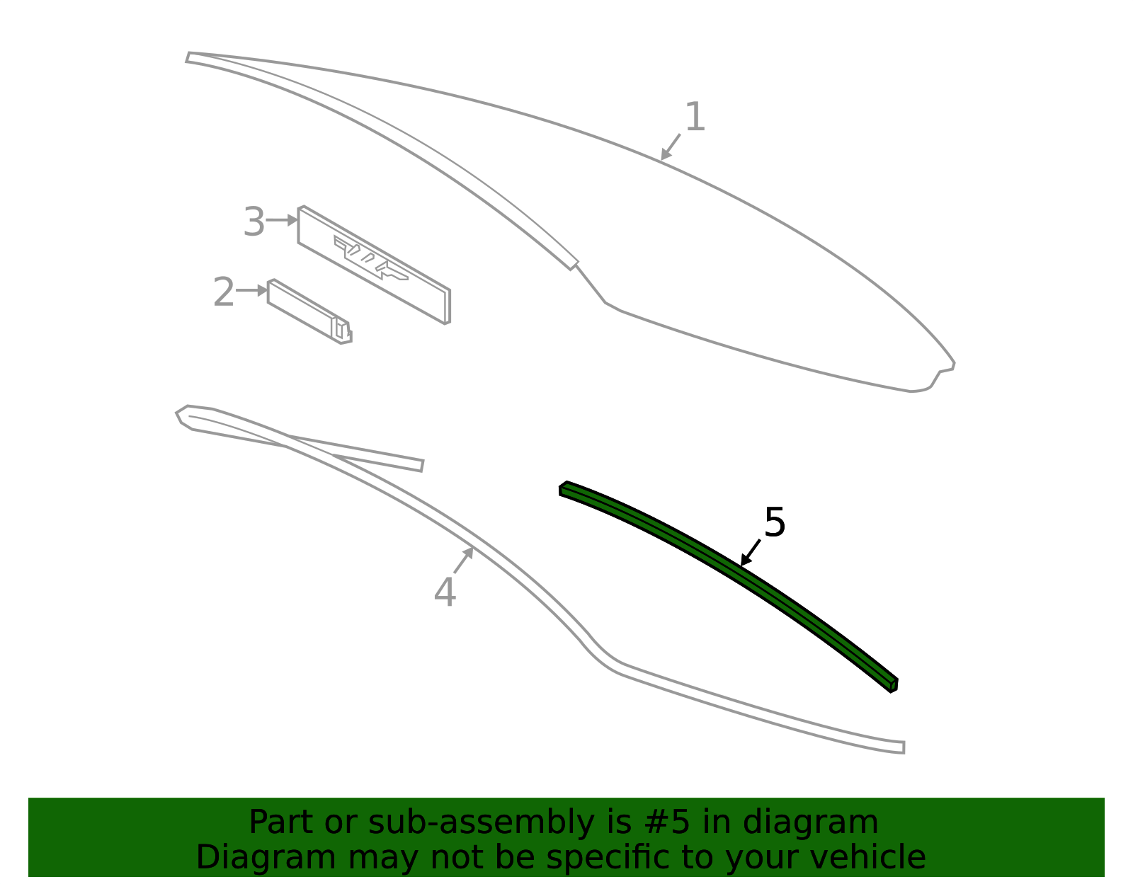2020-2025 Toyota Corolla Back Glass Seal 64813-02400 | Toyota Parts Center