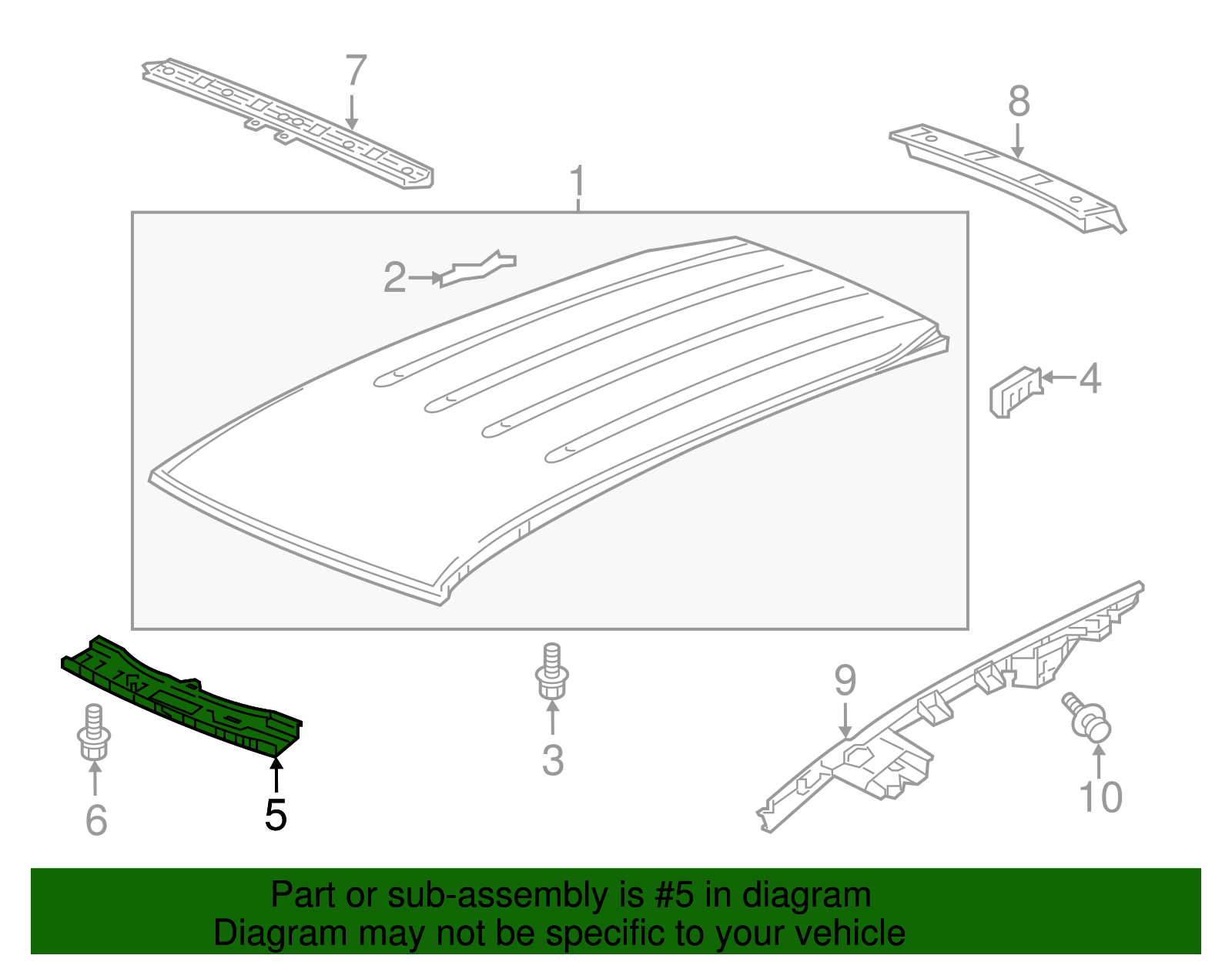 62120-TG7-305ZZ - Windshield Header 2016-2025 Honda | Honda Parts Online