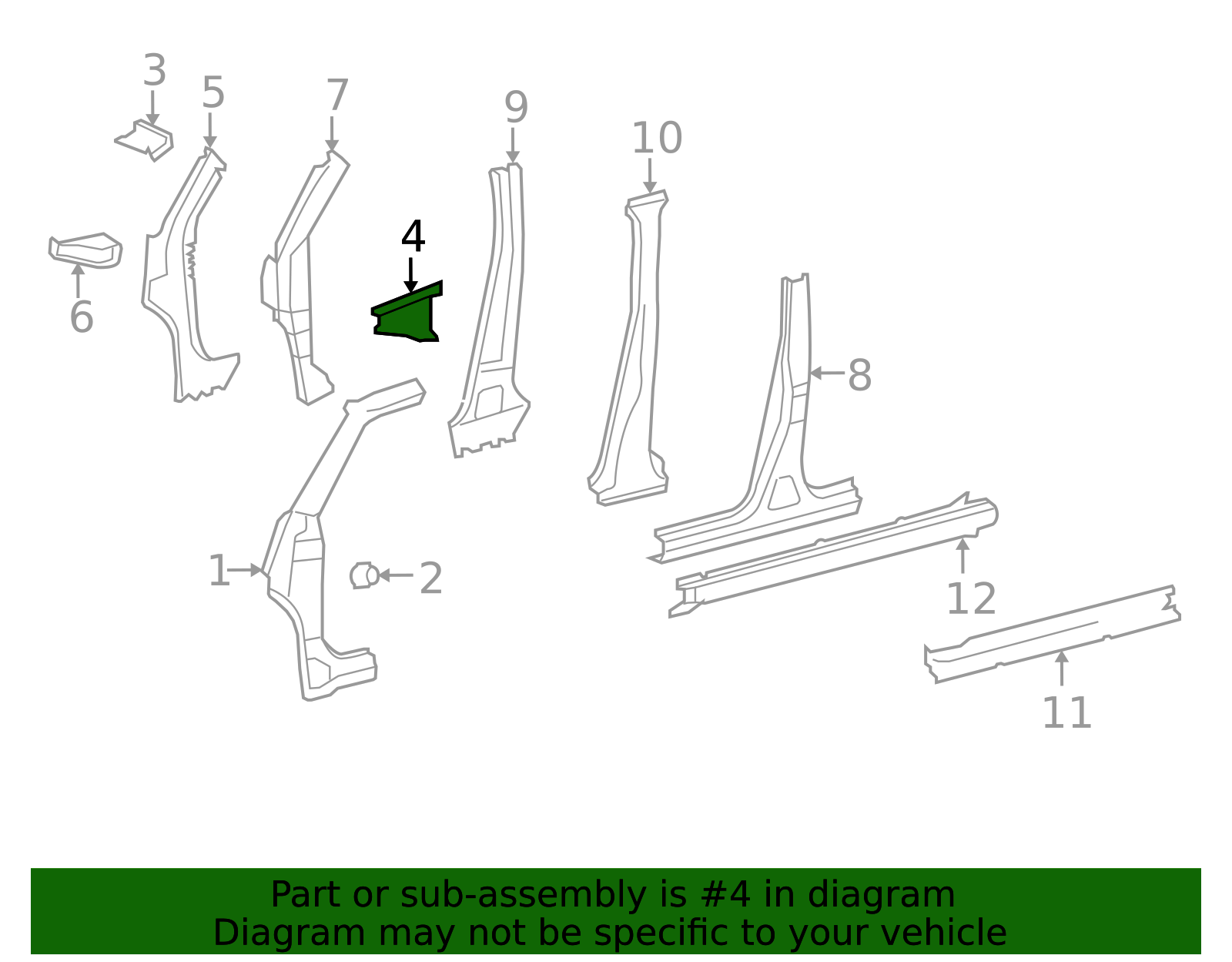 55714-12130 - Reinforced Plate 2008-2015 Scion xB | Toyota San Diego Parts