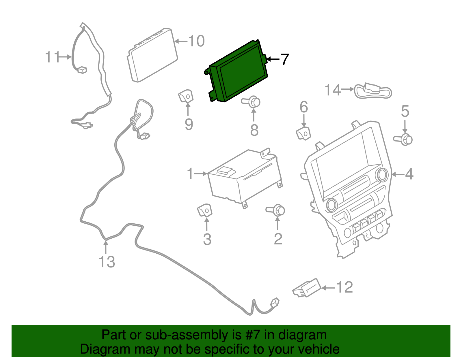 Genuine OEM Ford Part - Display System GR3Z-10D885-FA | Genuine OEM ...