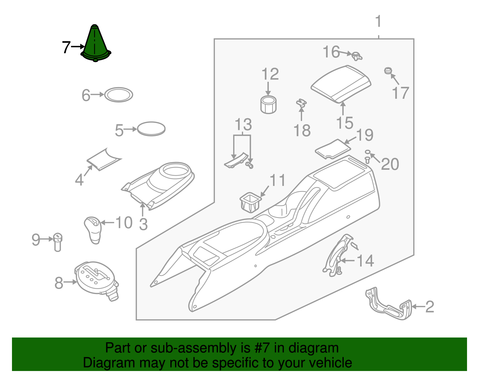 84640-2C000 - 2003-2006 Hyundai Tiburon - Shift Boot | Hyundai Parts ...