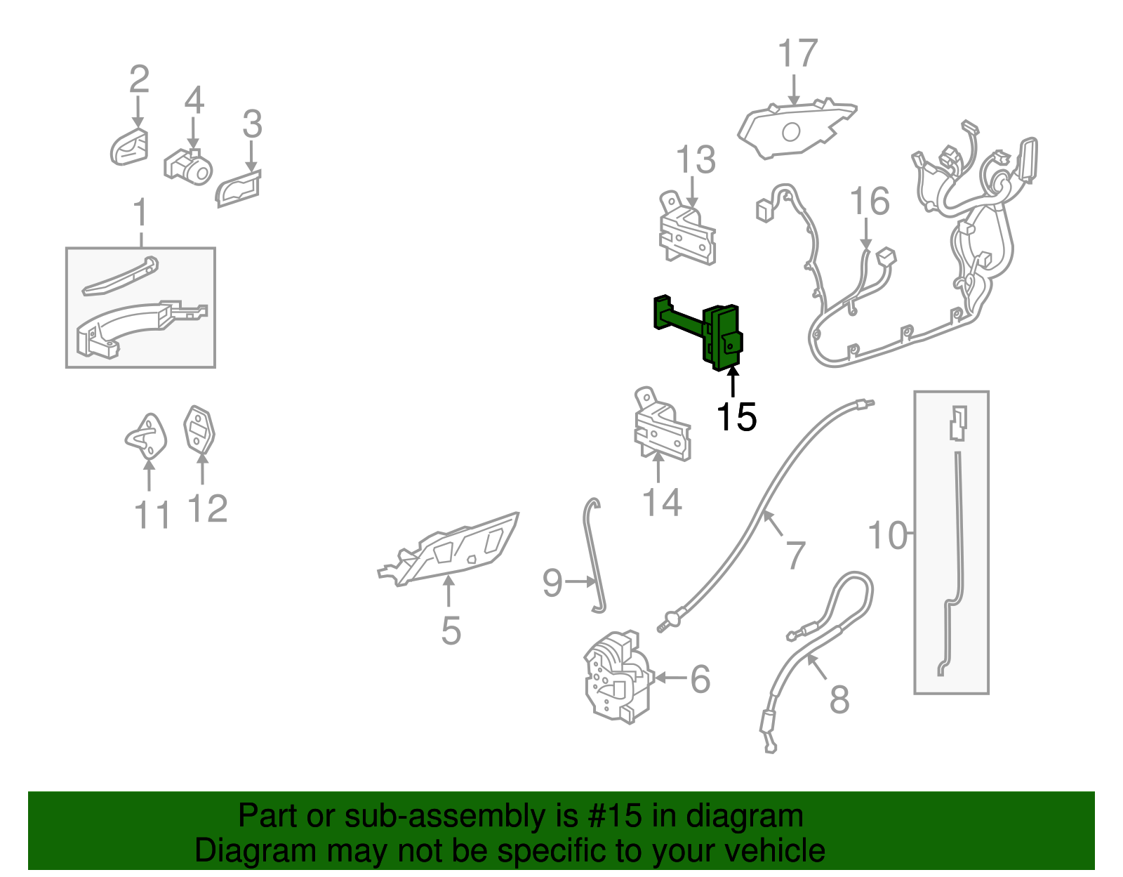 2016-2020 Buick Envision Front Door Check Assembly 23368517 | Capital ...