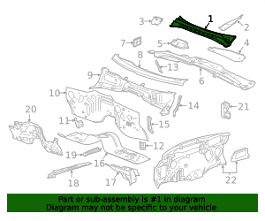 Air Inlet Grille Panel 85580709 | OEM Parts Online