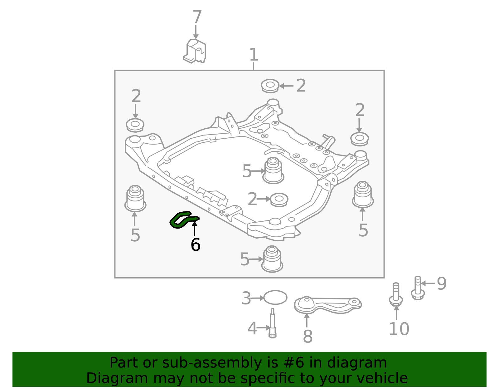 2007-2010 Hyundai Elantra Tow Hook 62418-2H000 | MotorMotor