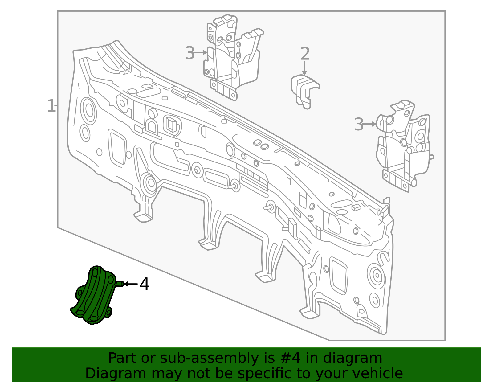 2024-2025 Toyota Grand Highlander Lower Brace 57681-0E010 | MotorMotor