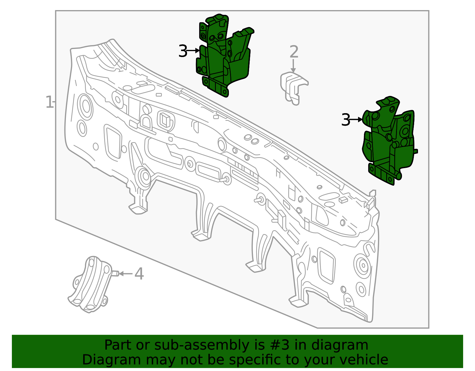 2024-2025 Toyota Grand Highlander Side Support 57081-0E040 | MotorMotor