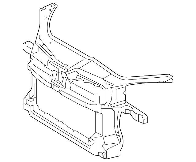 2006-2007 Volkswagen Rabbit Radiator Support 1K0-805-588-T | VW Direct ...