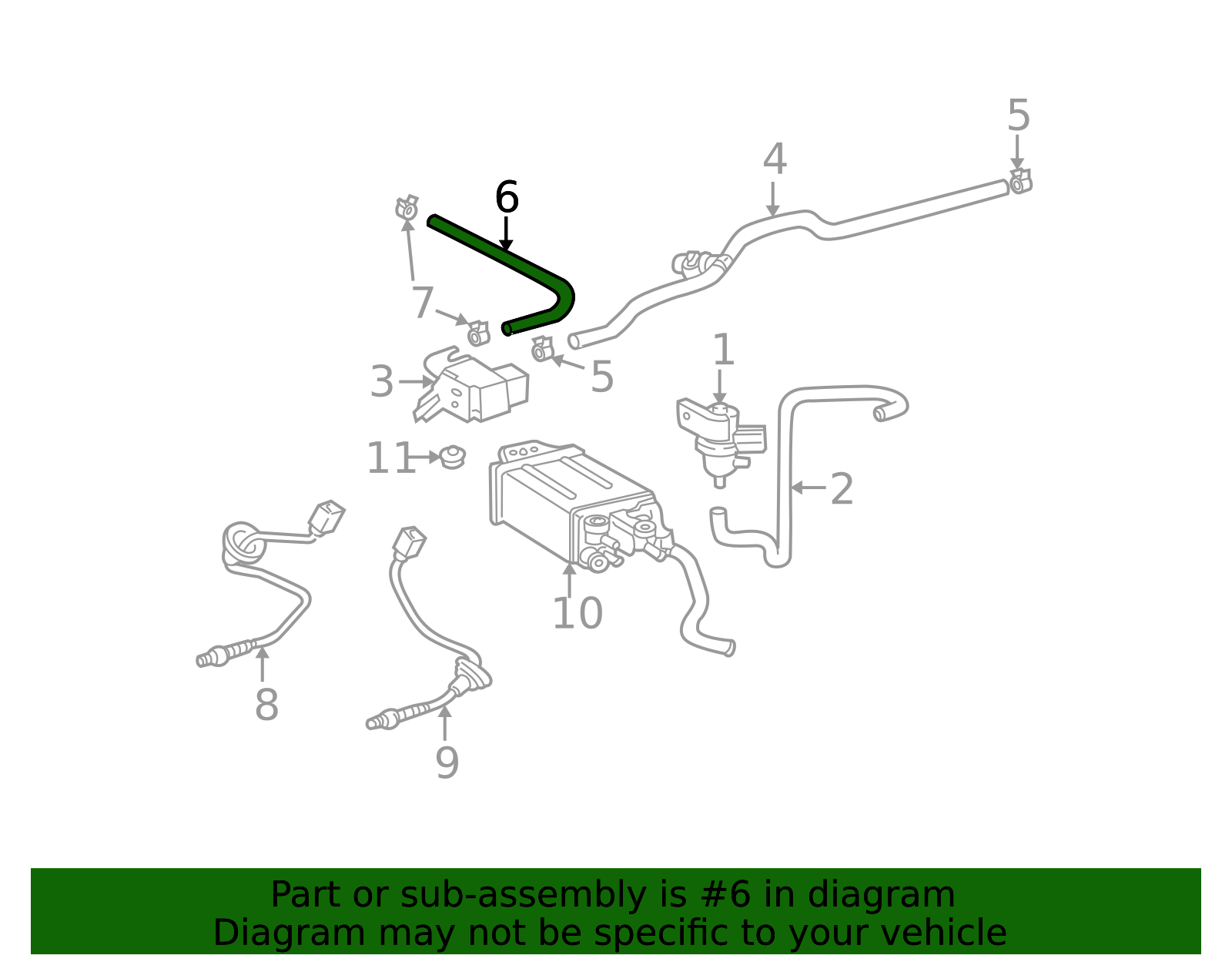 Vacuum Hose - OEM Engine Control Line for Toyota | AutoNation Parts