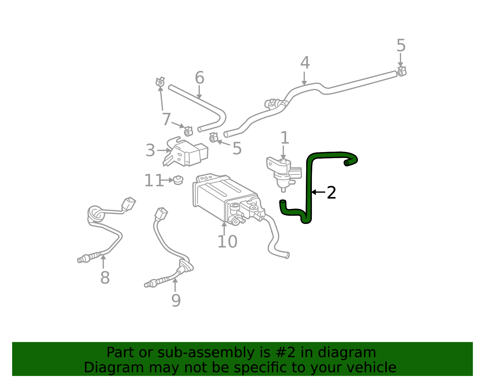 2000-2005 Toyota Celica 2000-2005 Toyota Celica - Air Hose 17341-22010 ...