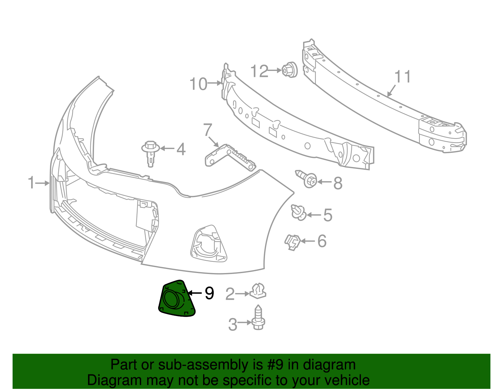81481-02480 - Fog Lamp Bezel 2014-2016 Toyota Corolla | Longo Toyota Parts