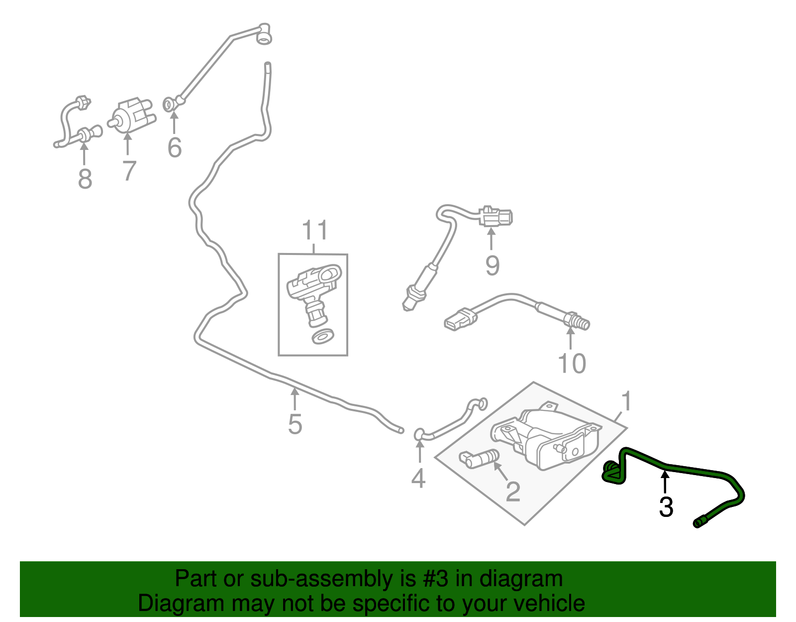 2018-2024 GM Vapor Canister Filter Pipe 84302076 | Capital Chevy Parts