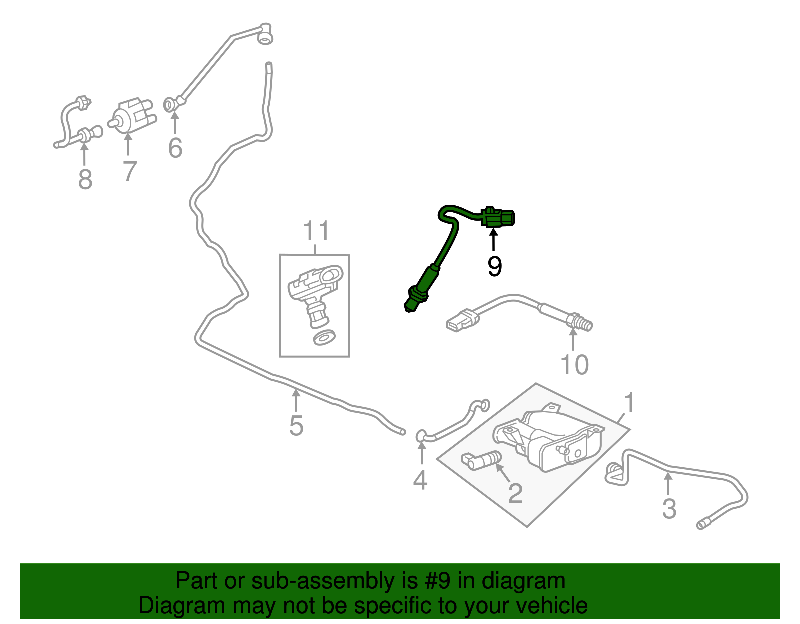 2016-2025 GM Heated Oxygen Sensor 12675980 GM | GMPartsDirect.com