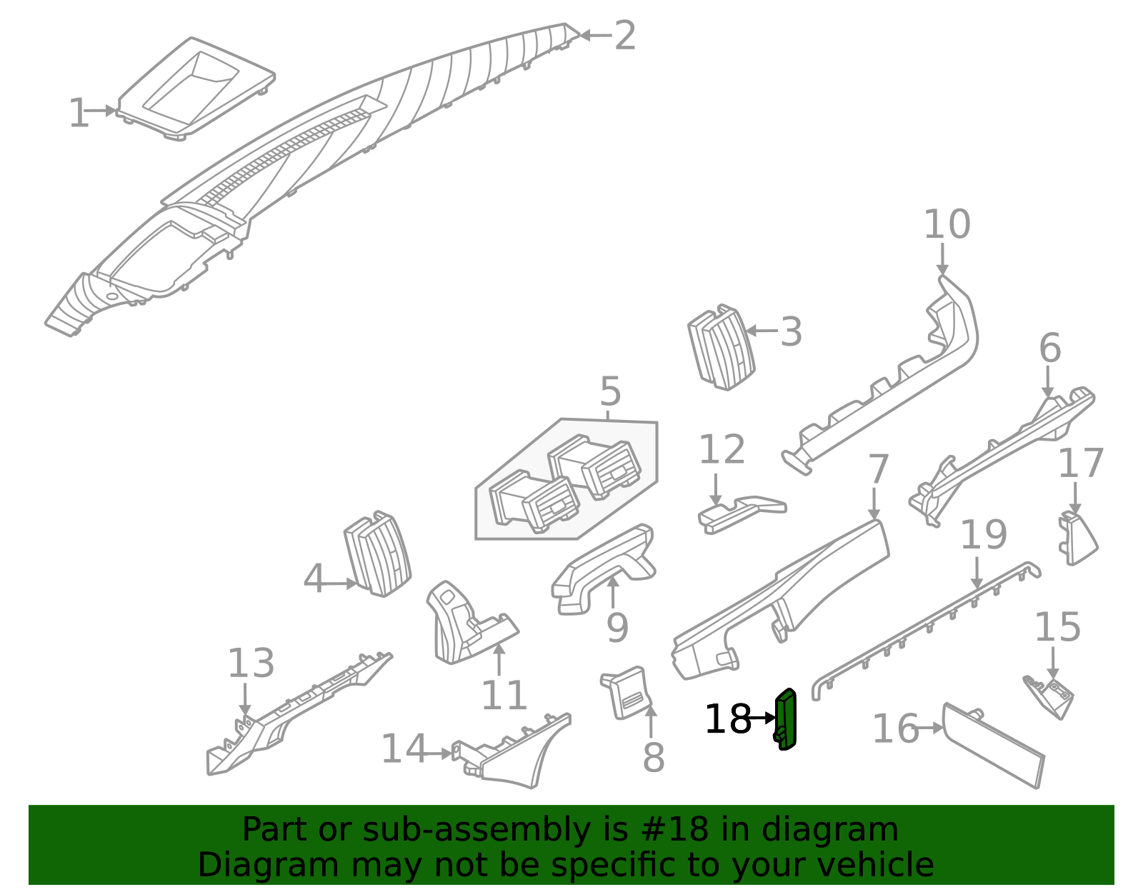 68221-7KA0A - Instrument Panel Trim Panel Official Nissan Parts Store